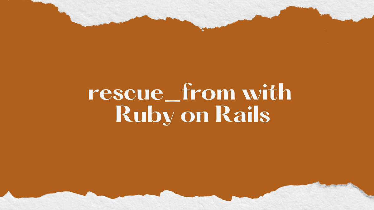 rescue_from with Ruby on Rails. What? | by Gokul | Medium rescue_from with Ruby on Rails. What? | by Gokul | Medium