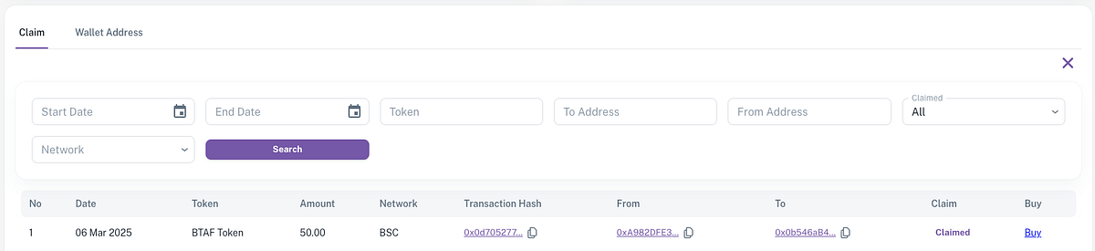 Have you claimed your BTAF Tokens yet? 👀 - BTAF token - Medium