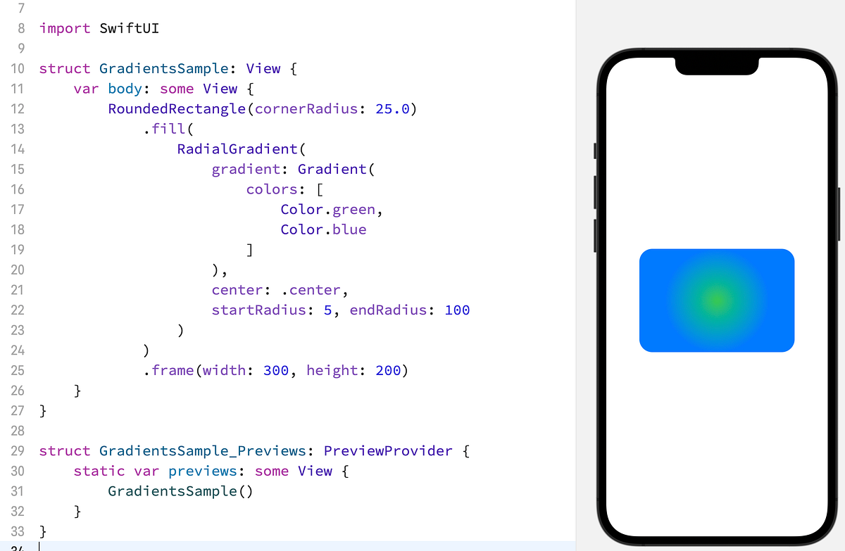 Linear, Radial, and Angular Gradients in SwiftUI | by Kare | Medium