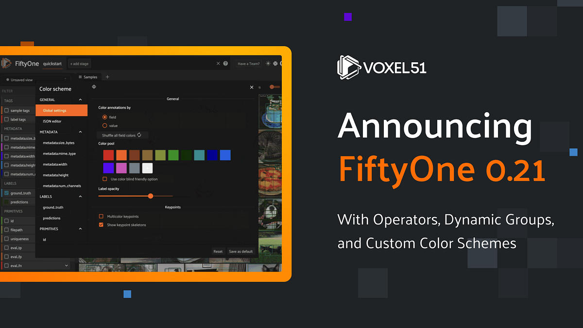 Announcing FiftyOne 0.21 with Operators, Dynamic Groups, and Custom Color Schemes | by Brian ...