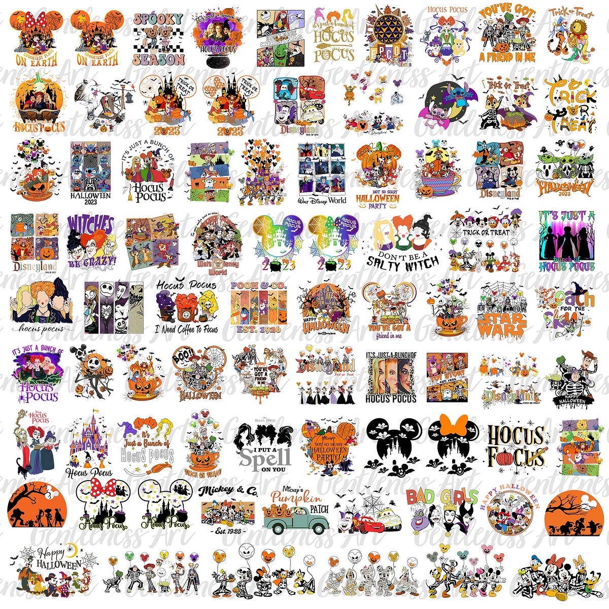Halloween Mouse And Friends Svg Bundle, Trick Or Treat Svg, Spooky ...