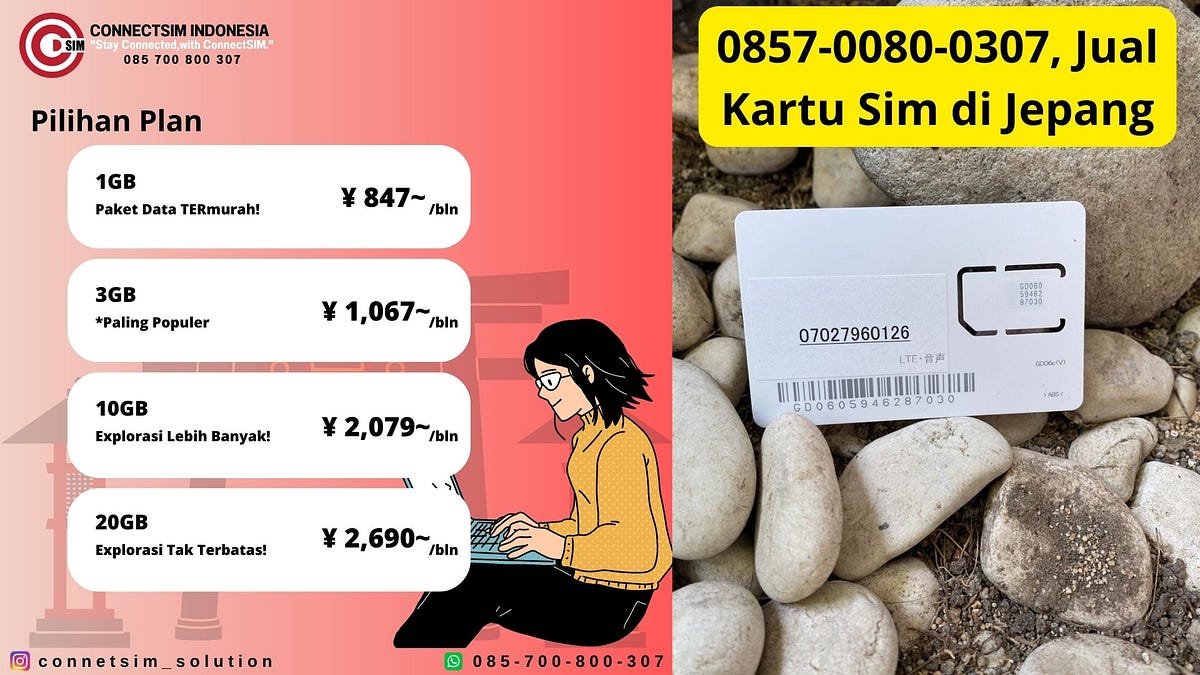 0857–0080–0307, Jual Kartu Sim di Jepang - Paket Internet Jepang - Medium