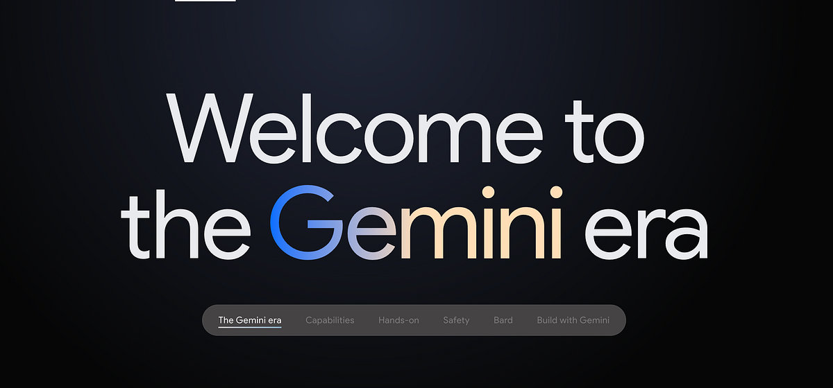 Gemini: Google’s newest and most capable AI model | by Sanjeevani ...