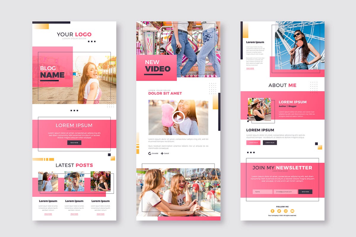 Responsive Html Mailchimp Newsletter template | by Saiqa Yaqoob | Medium