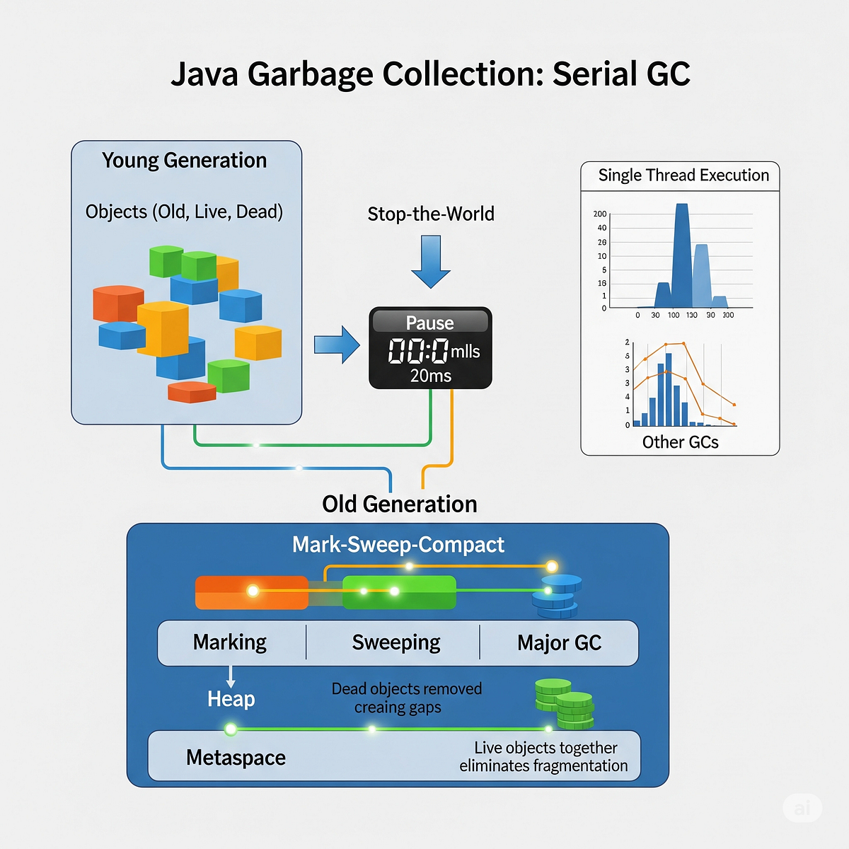 🔄 Understanding Java Garbage Collection: Part 1 – Serial GC (Garbage Collector) In this blog ...