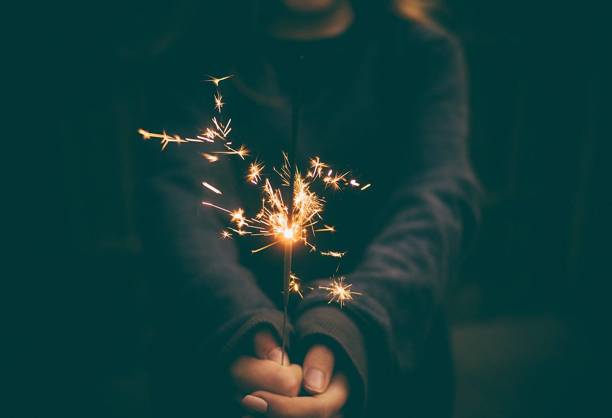 Just a Spark. Just a spark In the dark Shining bright… | by Esther ...