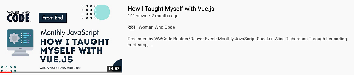 My experience as a speaker for Women Who Code | by Alice Richardson ...