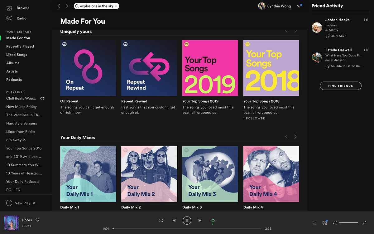 Spotify: A Reflection on Product Design | by Cynthia Wong | Medium