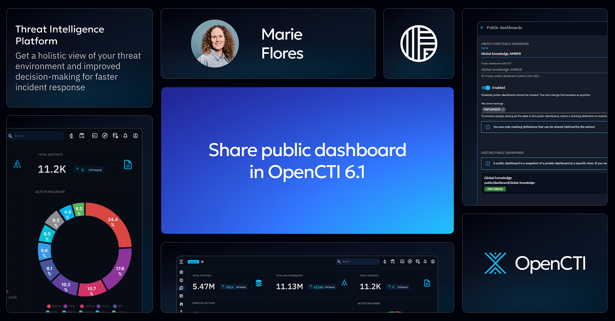 Share public dashboard in OpenCTI 6.1 | by Marie Flores | Medium