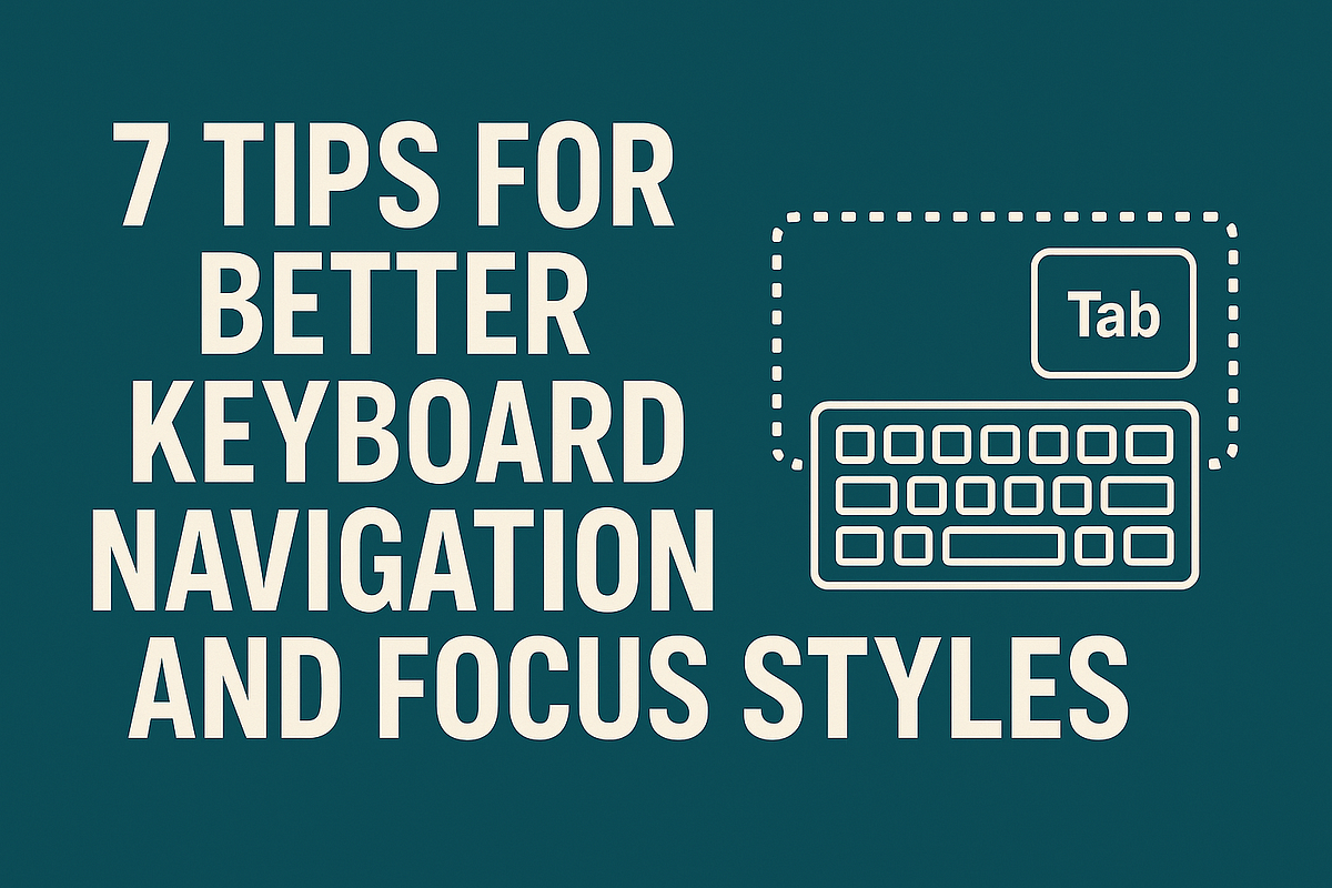 7 Tips for Better Keyboard Navigation and Focus Styles | by CodeByUmar | JavaScript in Plain English