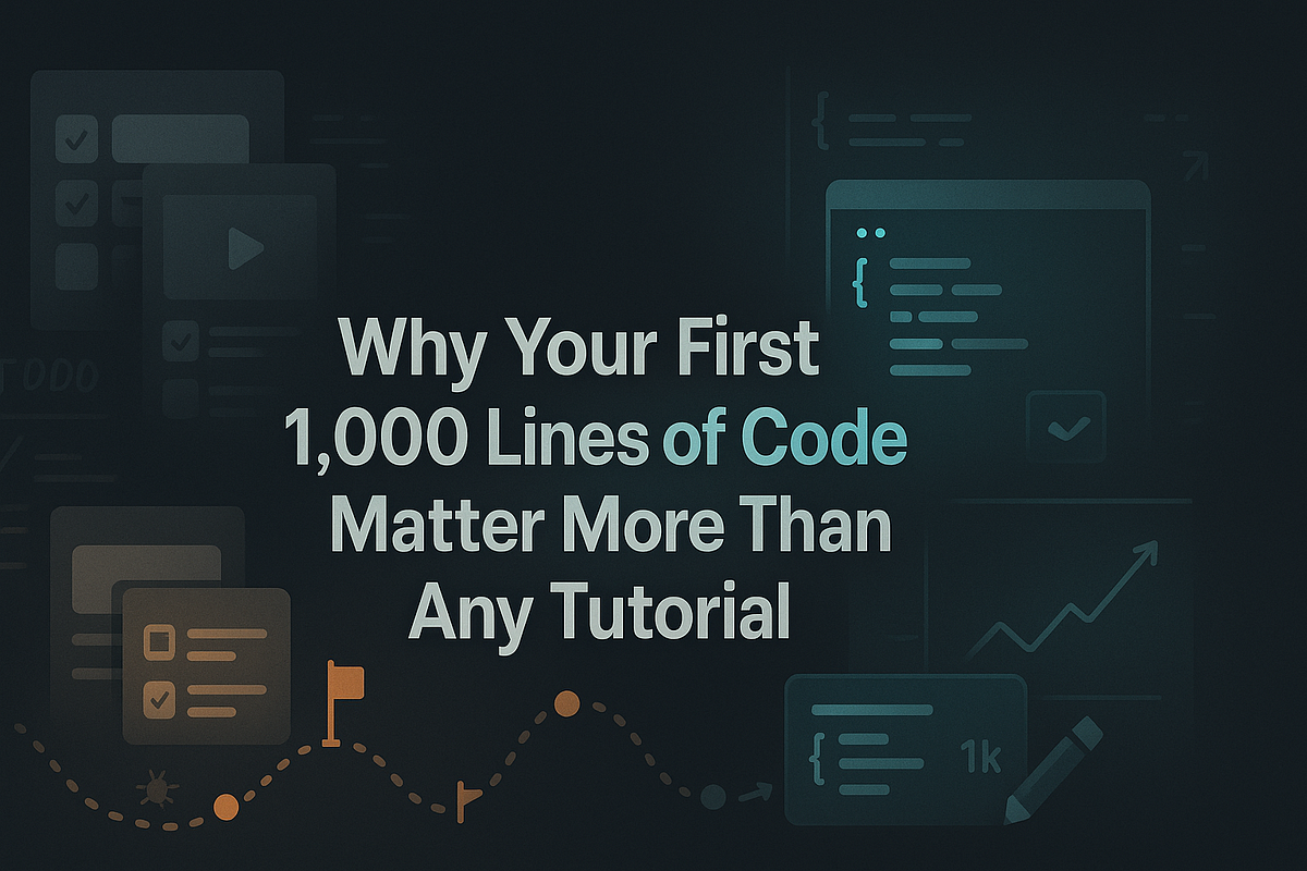Why Your First 1,000 Lines of Code Matter More Than Any Tutorial | by ...