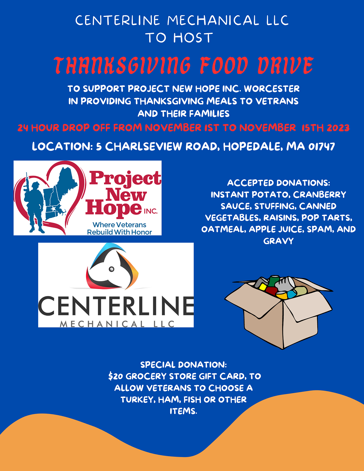 Centerline Mechanical LLC Partners with Project New Hope Inc. for ...