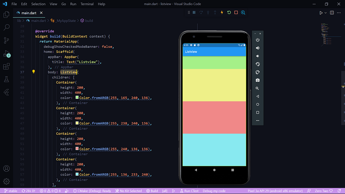 Flutter: Layouting Widget. Listview, Gridview & Slicing | by Annisa | Medium