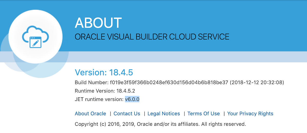 Oracle Visual Builder 18 4 5 And Jet 6 Support By Andrej Baranovskij Oracle Developers Medium