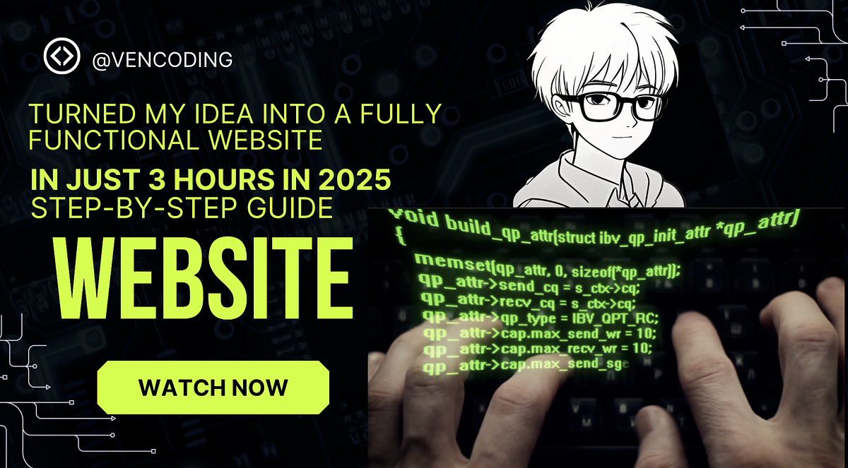How I Turned My Idea into a Fully Functional Website In Just 3 Hours In ...
