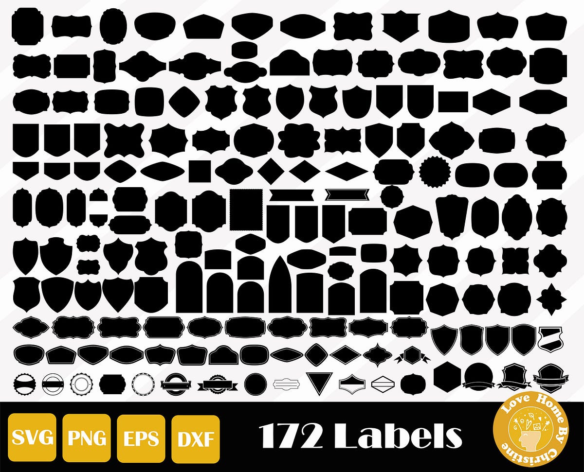 172 Tag Svg, Label Svg, Banner Svg, Shapes Svg, Name Tags Shapes SVG ...