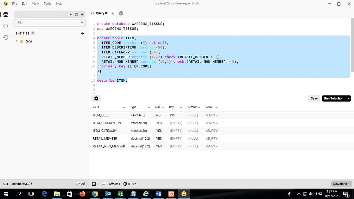 Membuat Tabel Untuk membuat table pertama kita membuat database kita ...