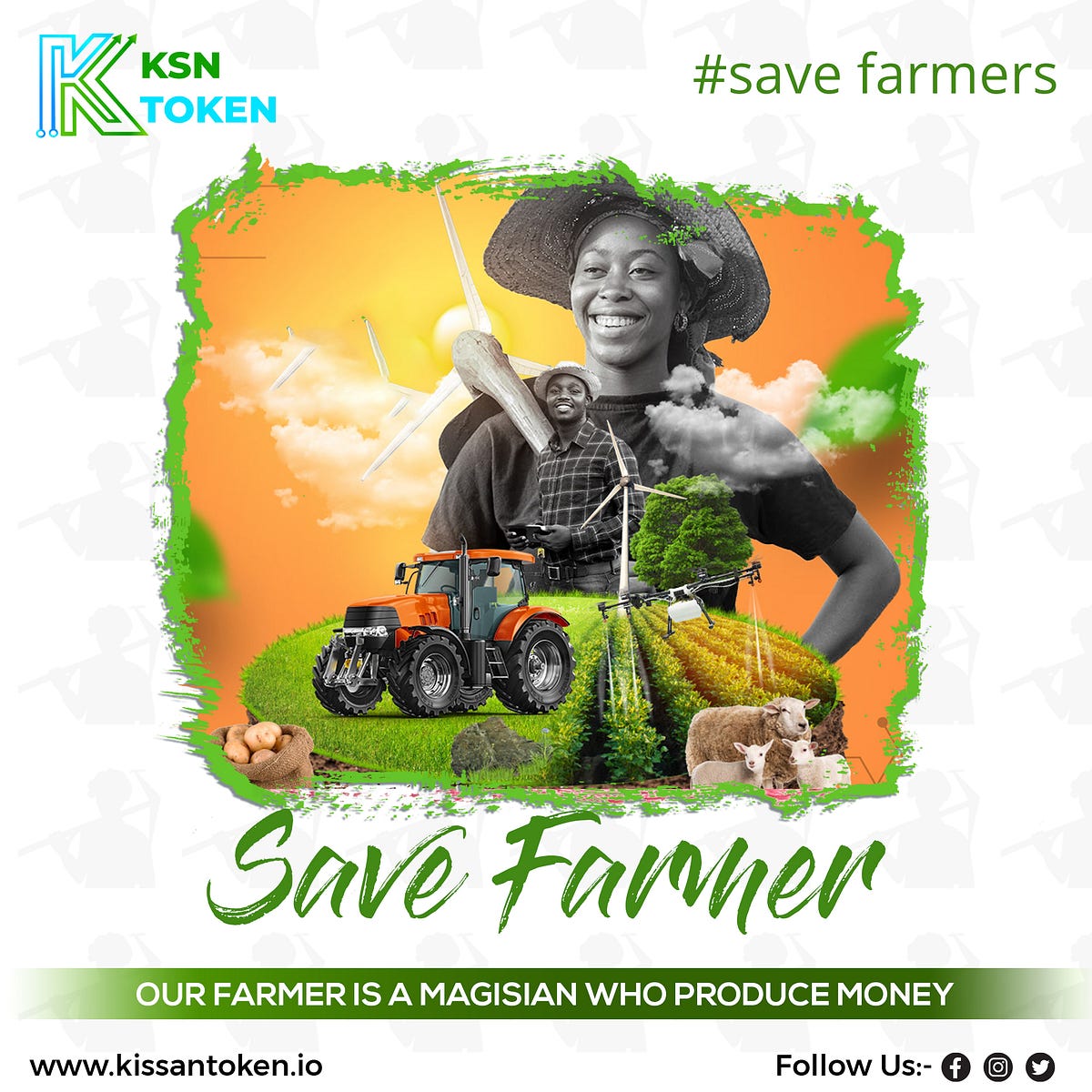 Save Farmers || Save Food - Kissan Satish - Medium