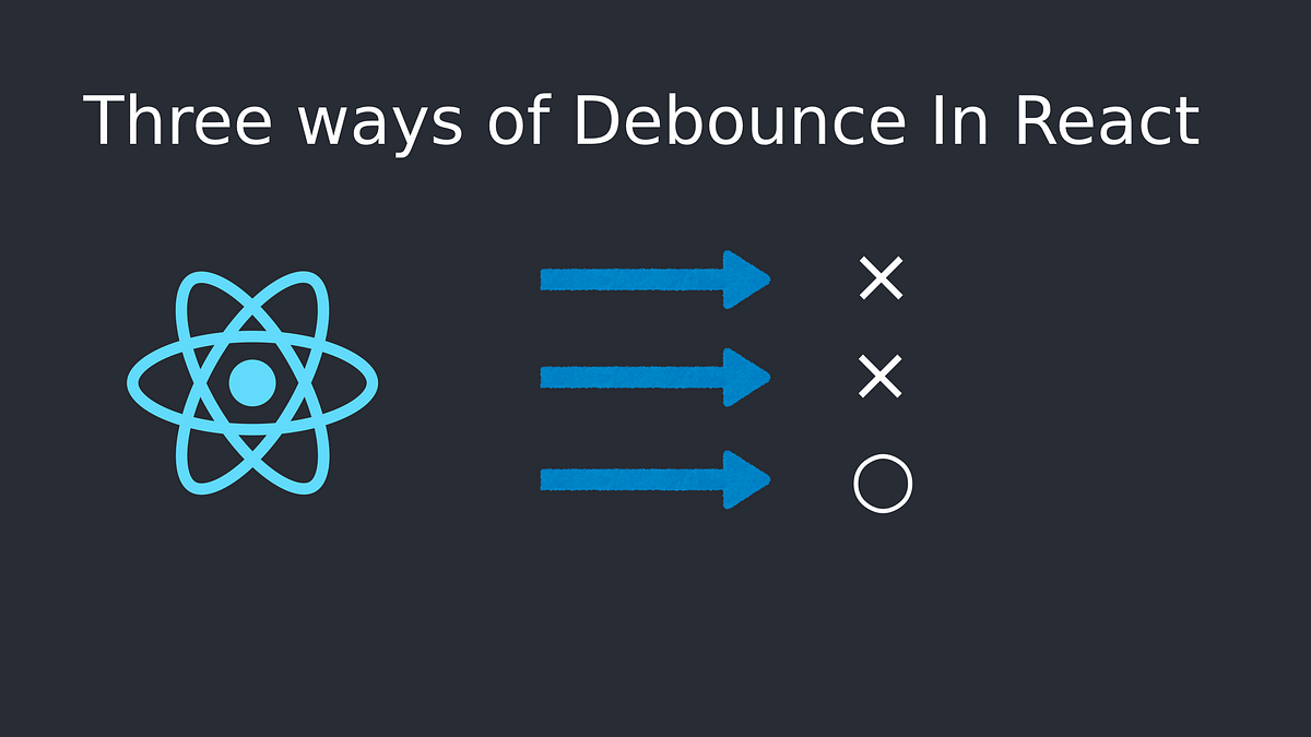 The ways to write debounce in React | by XU ZHONGWEI | Medium