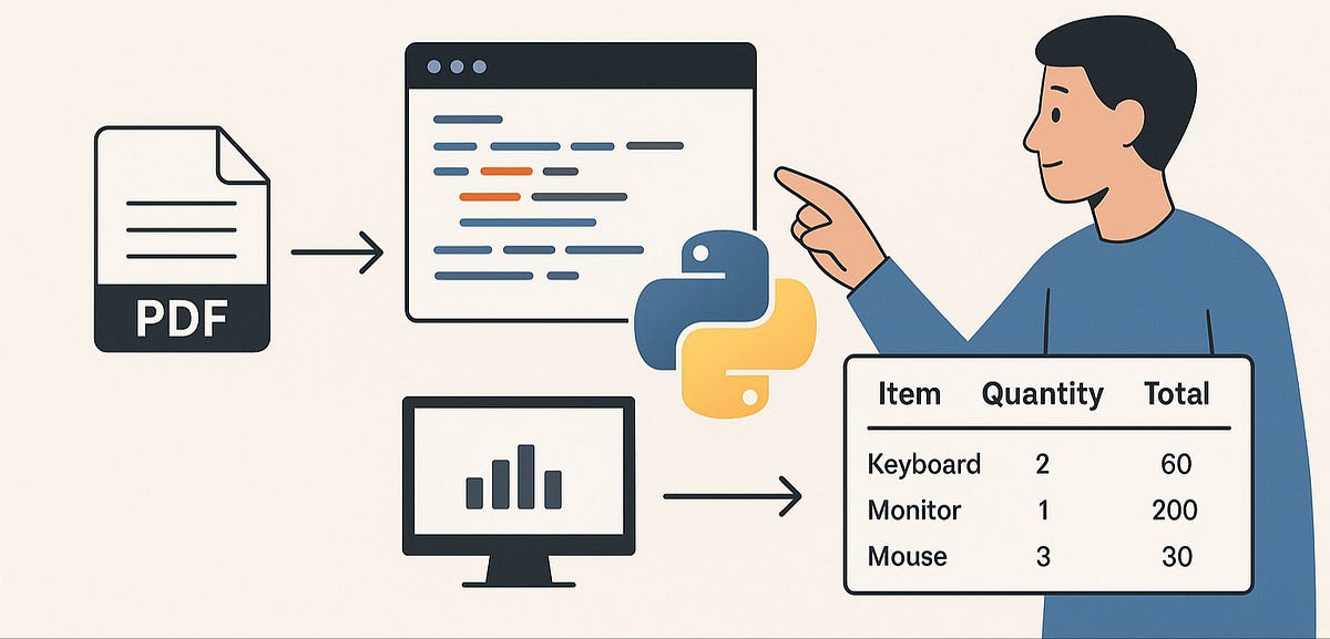 How I Scraped Data from PDFs Using Python — The Clean Way | by DulithD | Python in Plain English