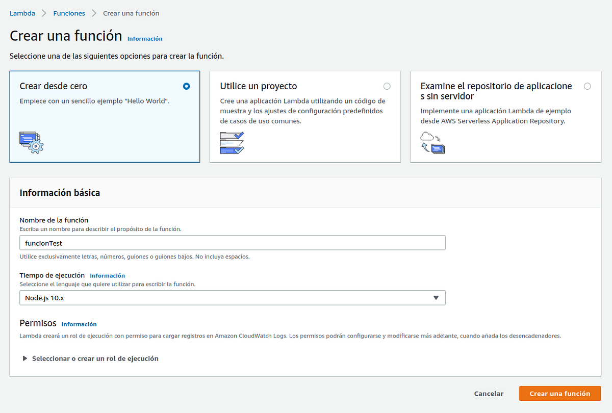 AWS — Crear Función Lambda, consumiendo Api POST y exponiendola como API vía Post con ApiGateway ...