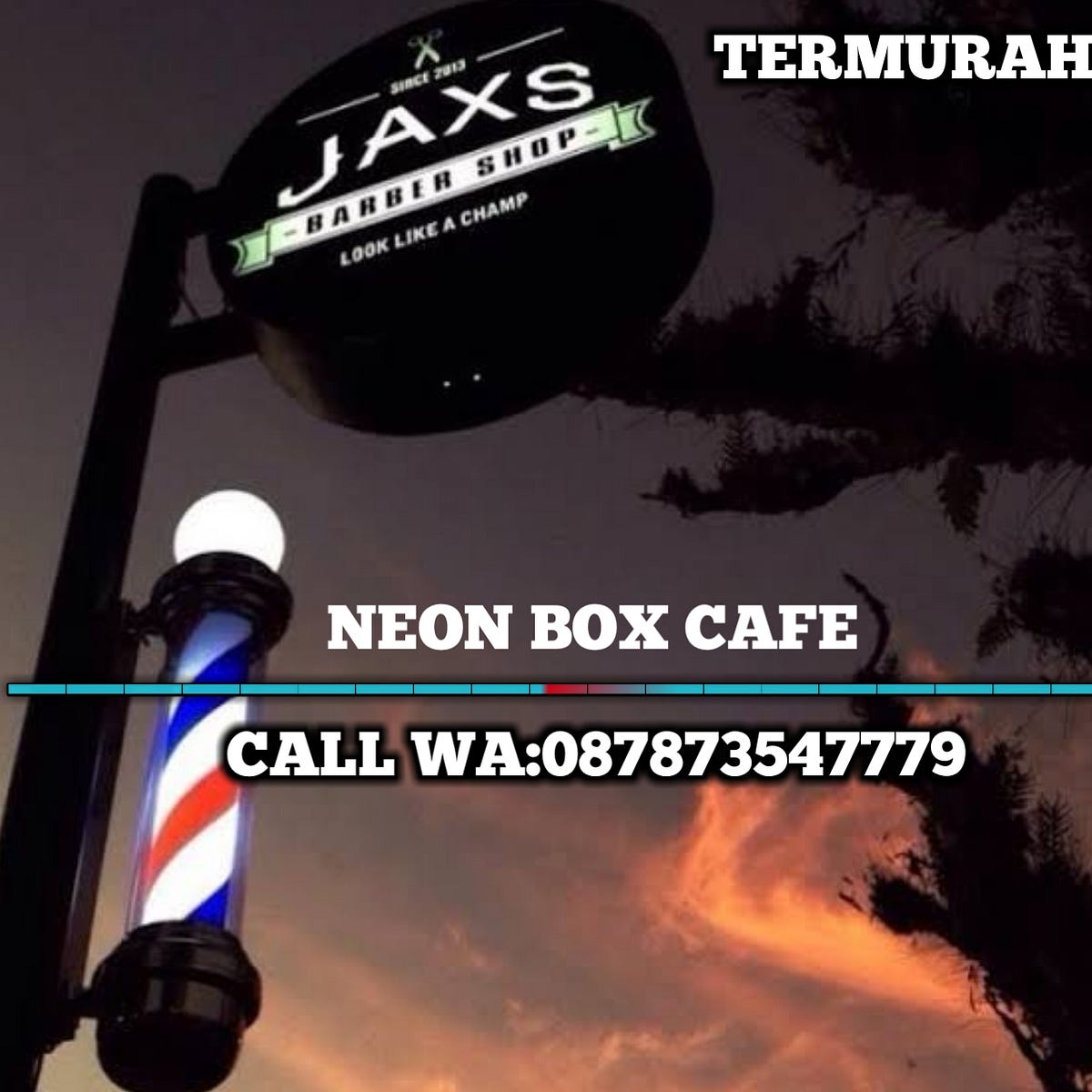 TERMURAH,Neon box Acrylic,Neon box Bogor,Neon box Cafe,Neon box Design ...
