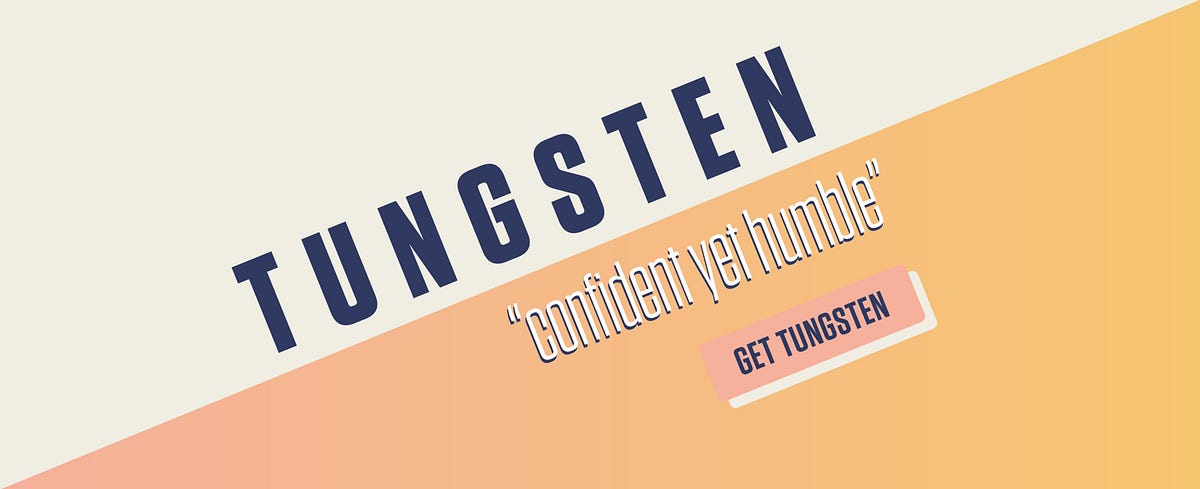 Tungsten Typeface Specimen. The p | by Ly Vu (itslyvu) | Medium