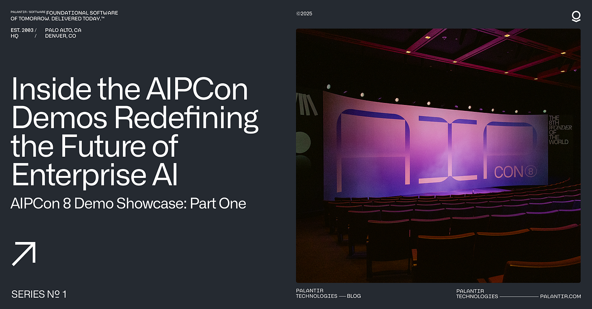 Palantir AIPCon Demos Part 1: Enterprise AI Redefined | Palantir Blog