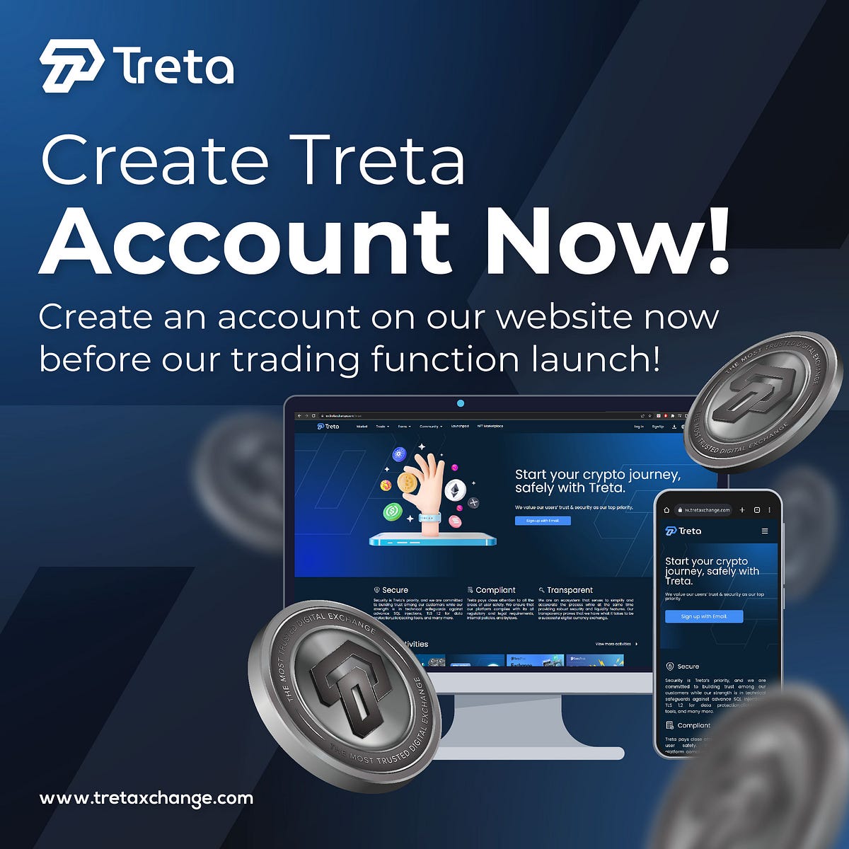 Create Treta Account Now!! - Treta Exchange - Medium