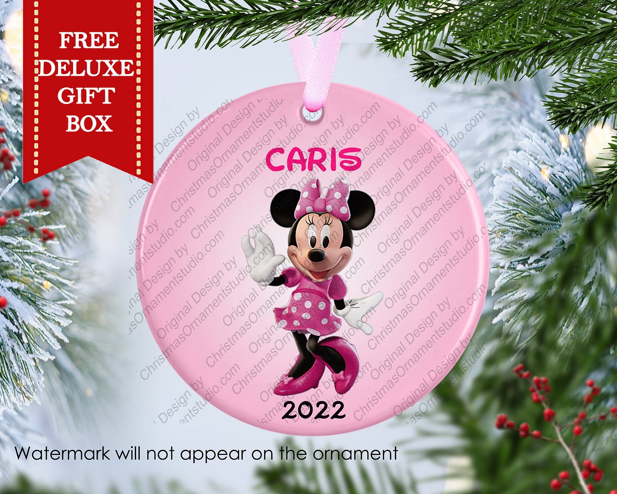 Minnie mouse christmas ornament-Disney Ornament-Kids Christmas Ornament ...