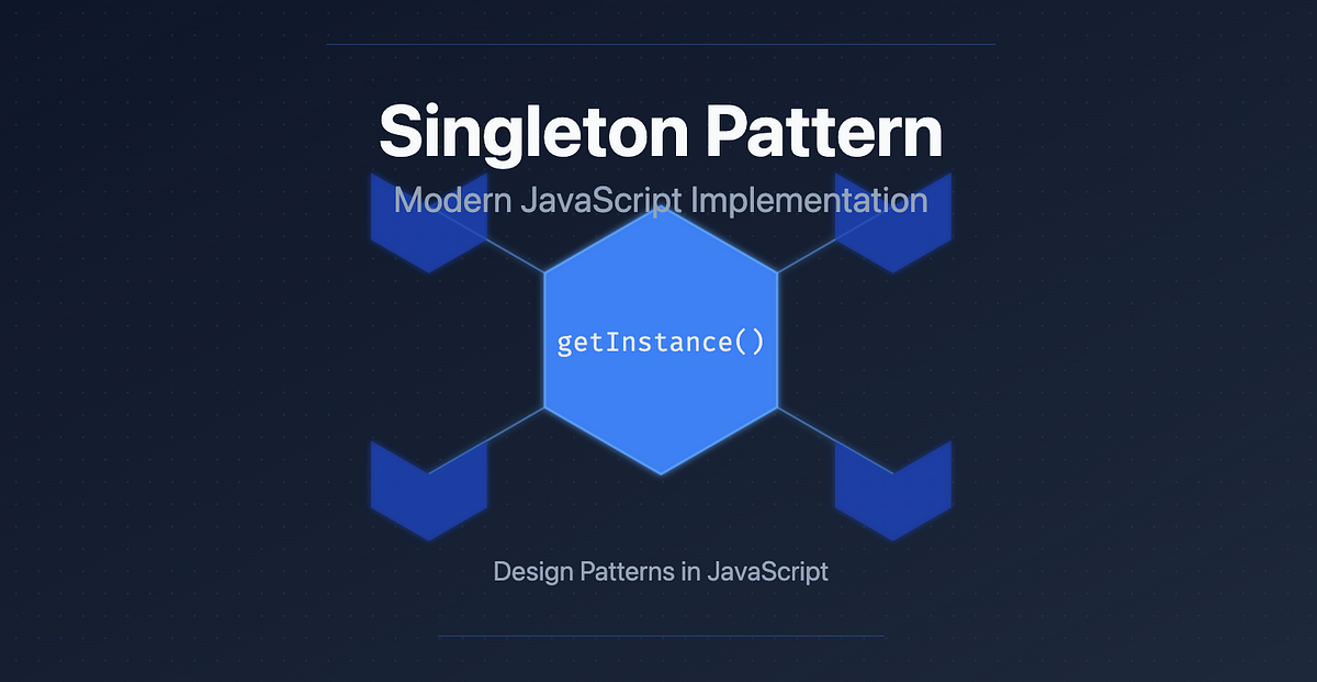 Singleton Pattern Implementation In Javascript By Artem Khrienov Medium 5017