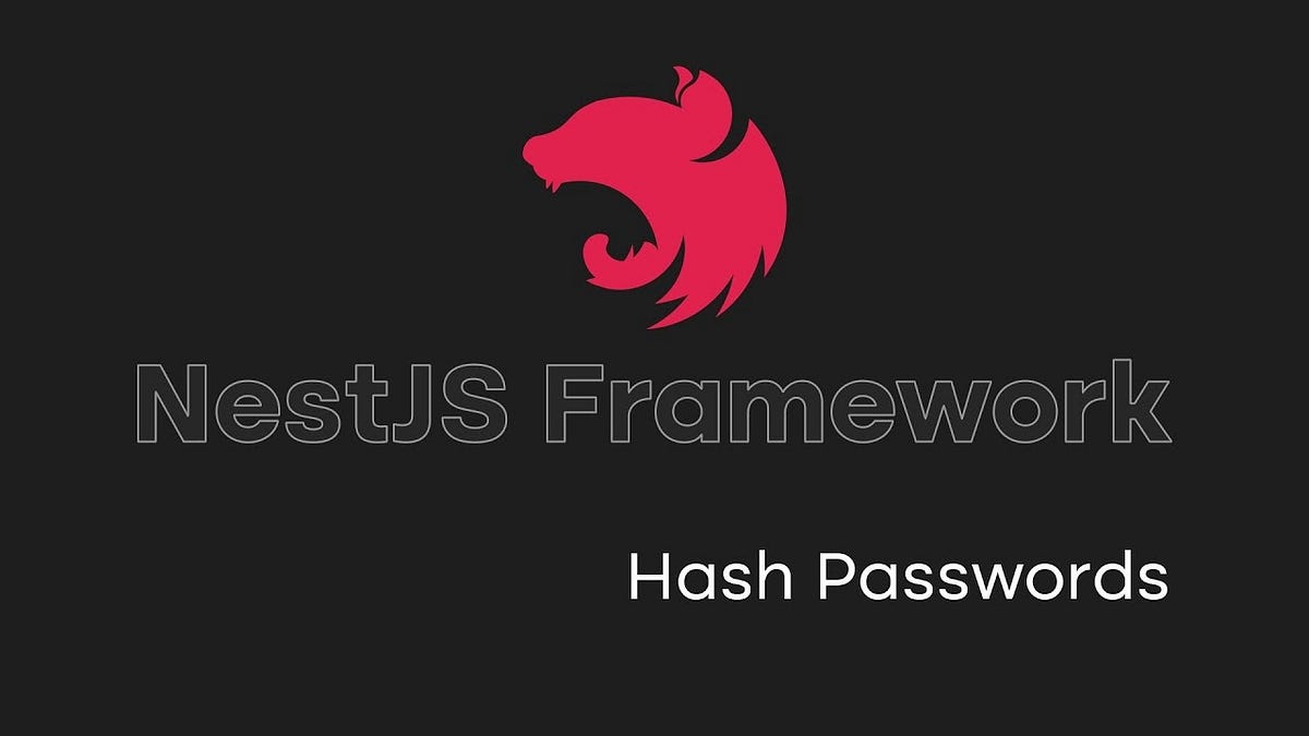 Nestjs 8use Bcrypt To Encrypt Password Before Storing It In A Database By Bhargava Chary