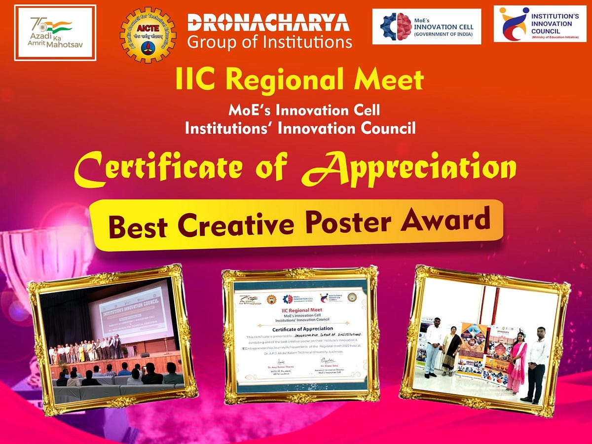 “Best Creative Poster” - Dronacharya Group of Institutions - Medium