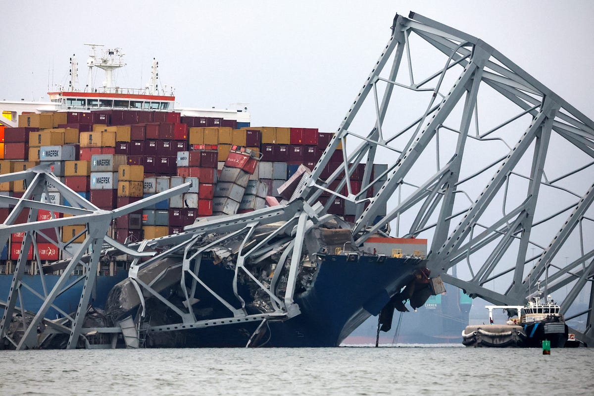 Baltimore Bridge Collapse: Six Workers Missing After Cargo Ship Rammed ...