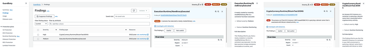 AWS Workshops DIY — EKS Workshop — 27. Crypto Mining Detection w/ Amazon GuardDuty in Amazon EKS ...