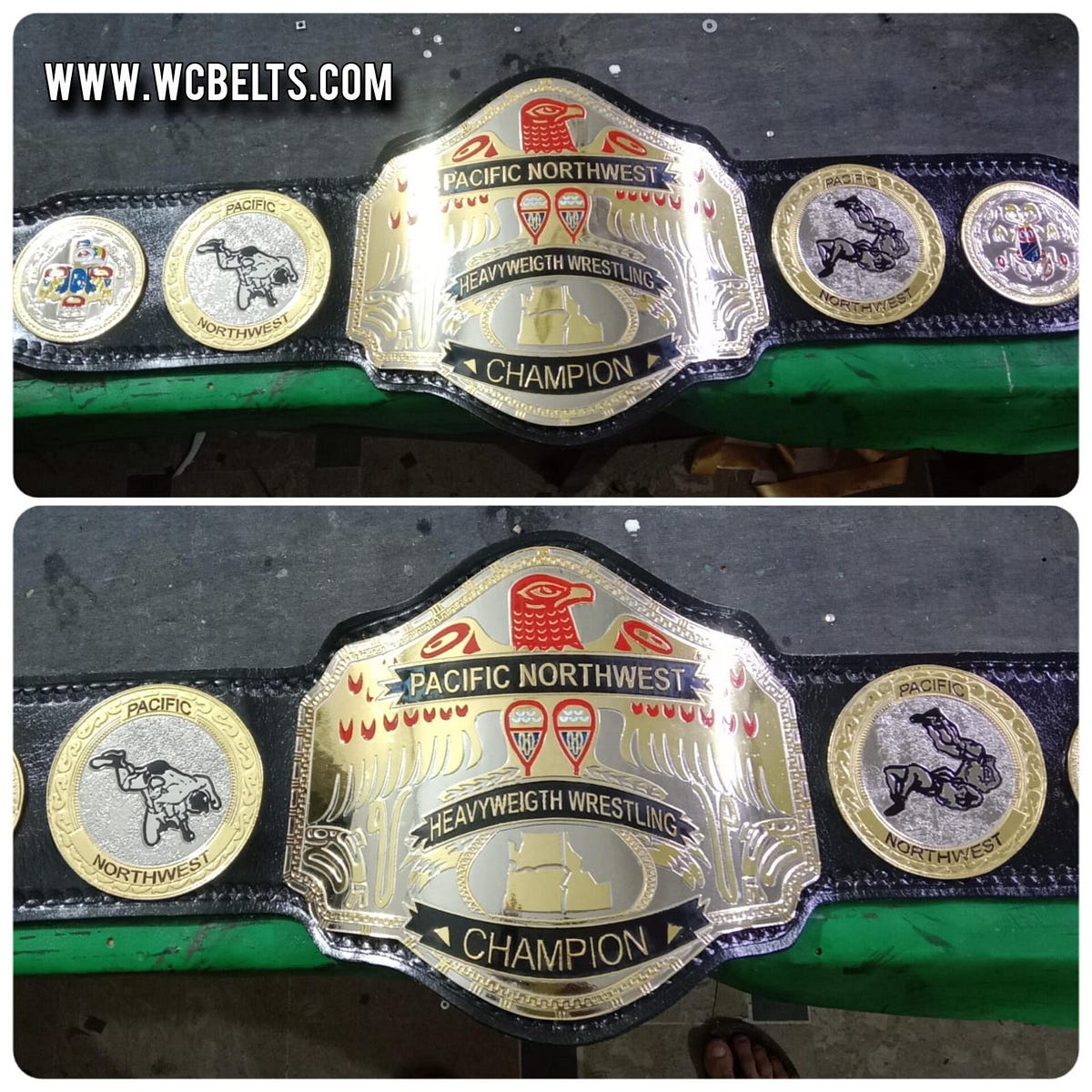 Portland Wrestling Uncut Pacific Northwest Title Belt Big Time Roddy ...