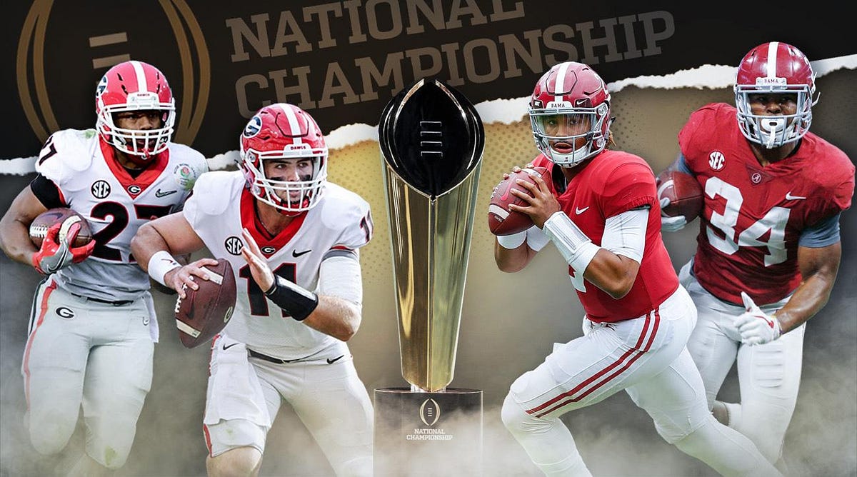 Alabama vs. Georgia. by Brian Moniz | by Matthew's Place | Matthew’s ...