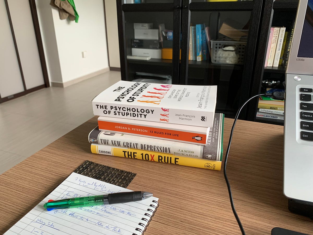The Books on my Table Make Me Think About Life | by Aldric Chen | A ...