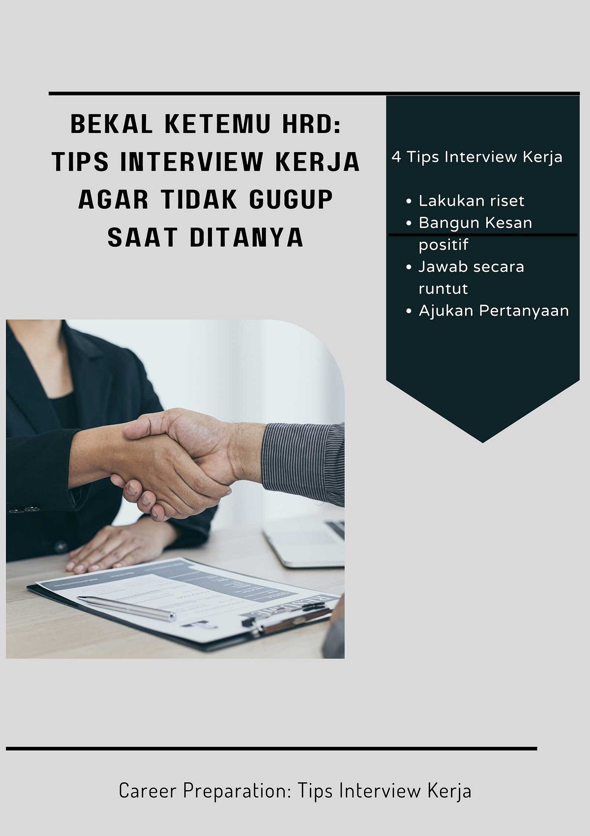 Bekal Ketemu HRD: Tips Interview Kerja agar Tidak Gugup Saat Ditanya | by Prilia Maharani | Medium