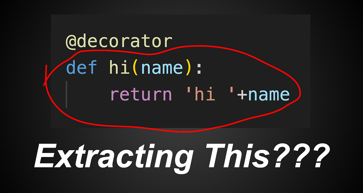 Today I Learnt — We Can UN-Decorate Functions In Python | by Liu Zuo Lin | Level Up Coding