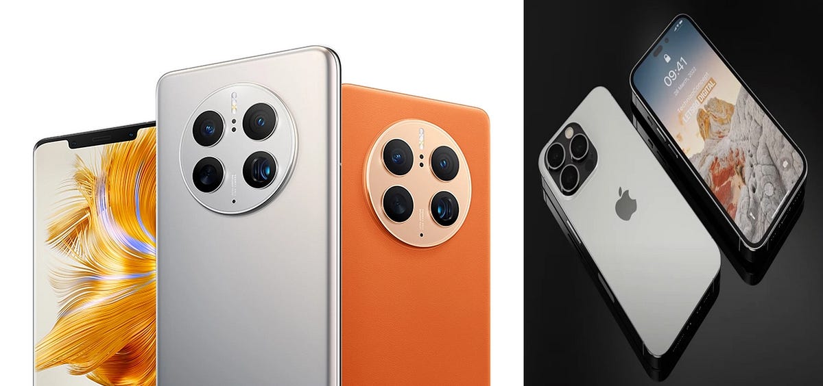Comparing the Latest Flagship Phones from Huawei and Apple, Huawei Mate ...