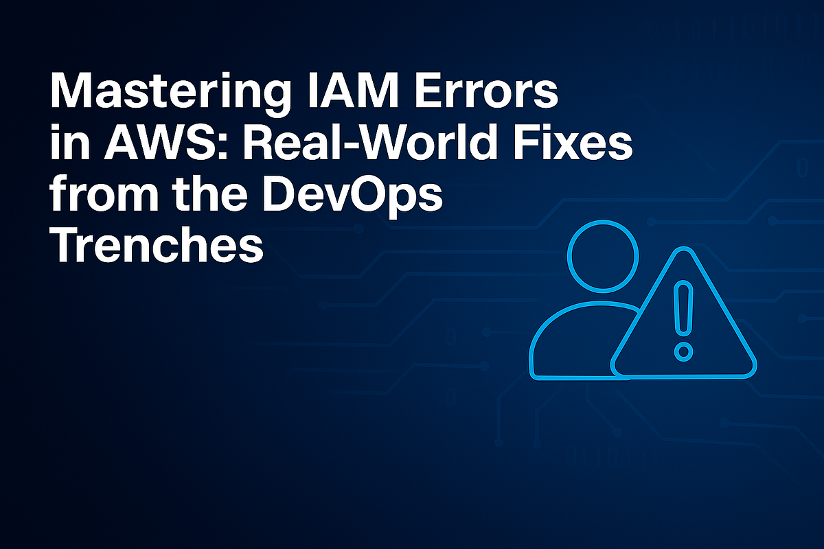 Mastering IAM Errors in AWS: Real-World Fixes from the DevOps Trenches | by Rsprasangi ...
