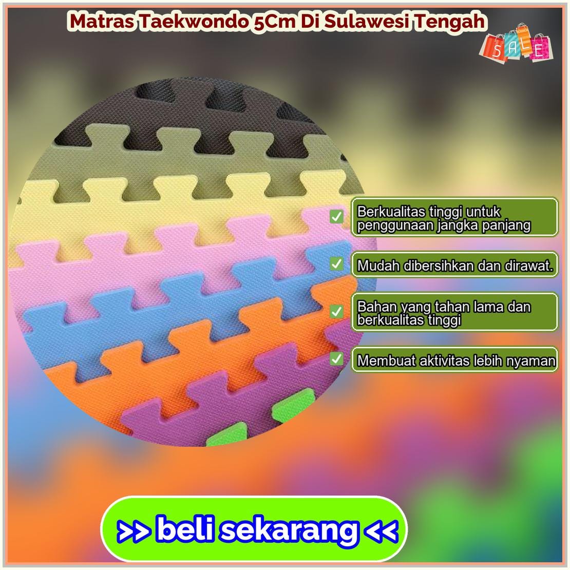 Matras Taekwondo 5Cm Di Sulawesi Tengah - Alat Lompat Tinggi - Medium