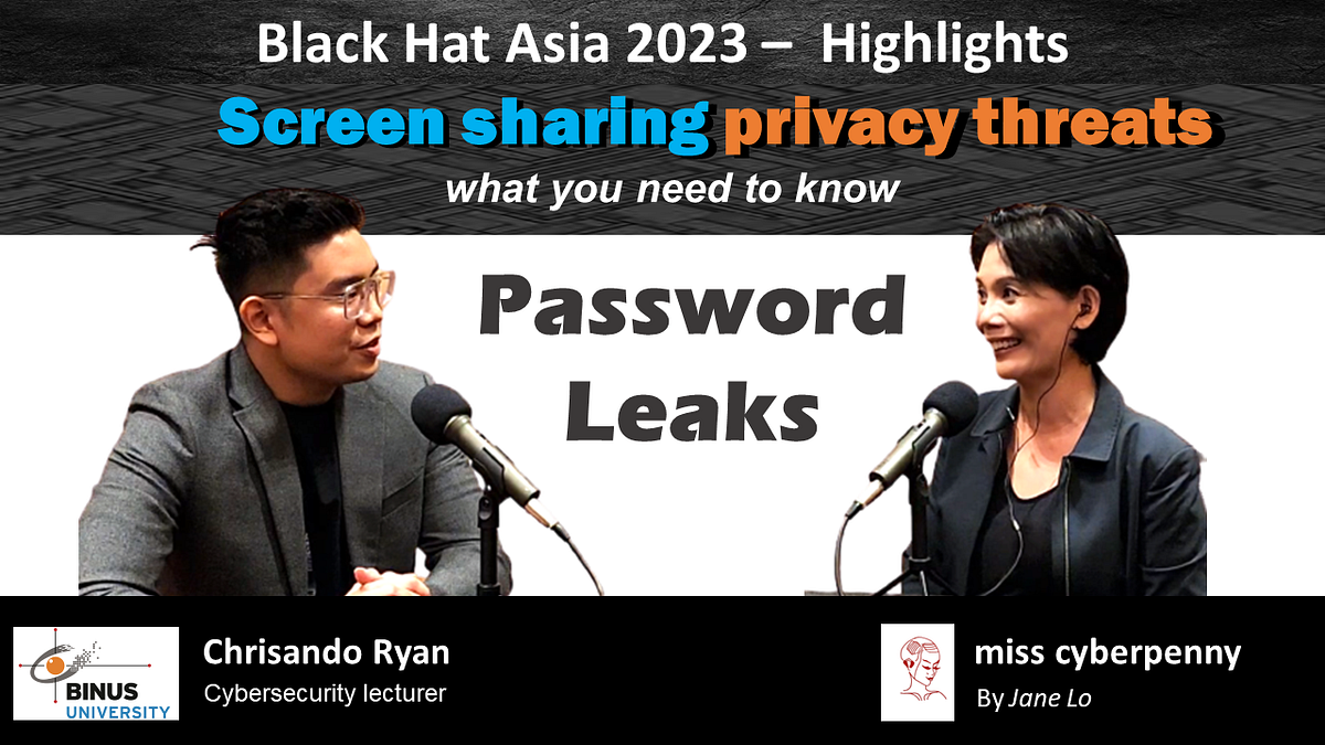Screen sharing — privacy threats and passwords leaks — 密码泄露 — what you ...