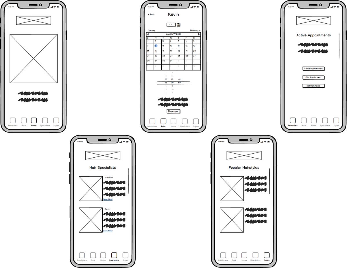 TimeLiners Barbershop App Prototype | by Pranav Pradhan | Medium