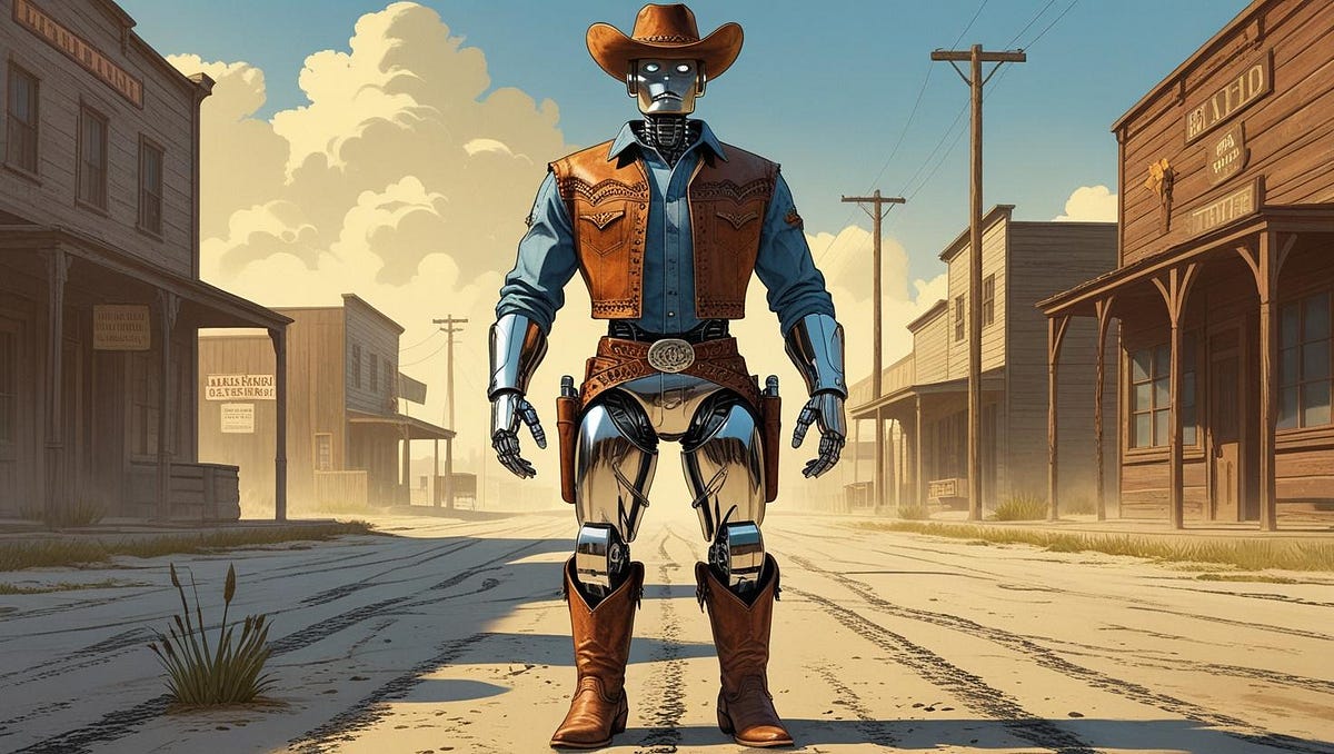 The Digital Wild West: Surviving the AI Writing Frontier | by Clifton ...