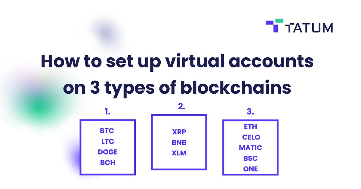 How to set up virtual accounts on 3 types of blockchains | by Evan ...
