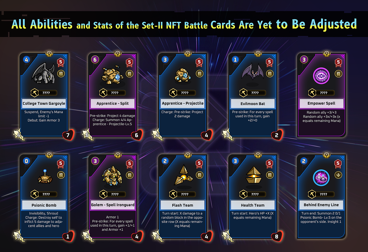 NFT Battle Card Set-II –. Here comes more new Set-II Battle… | by Era7: Game of Truth | Medium