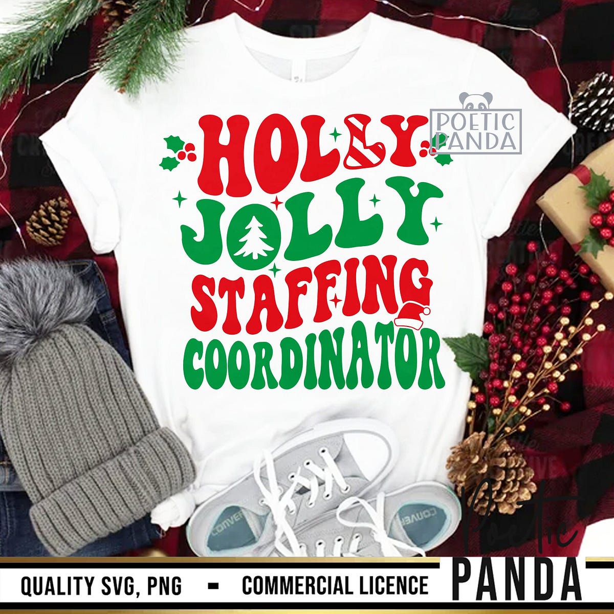 Holly Jolly Staffing Coordinator SVG PNG, Staffing Coordinator Xma Svg ...