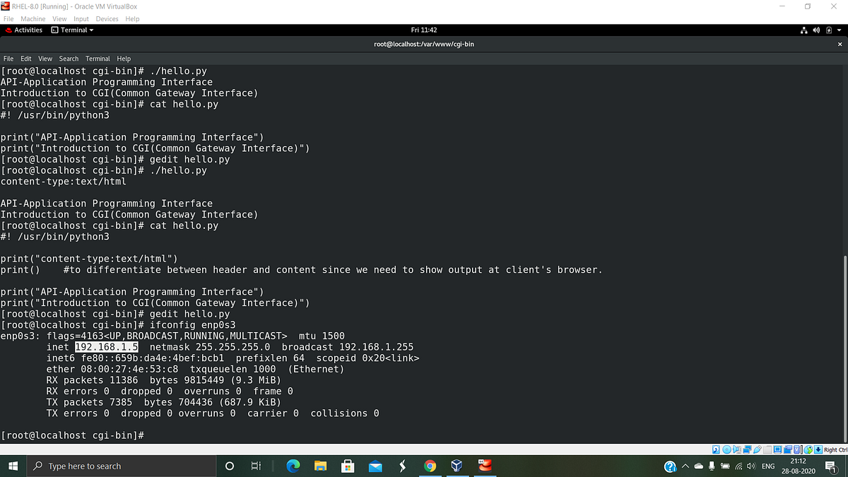 Core concept of API and CGI. Have you ever thought of how can we run ...